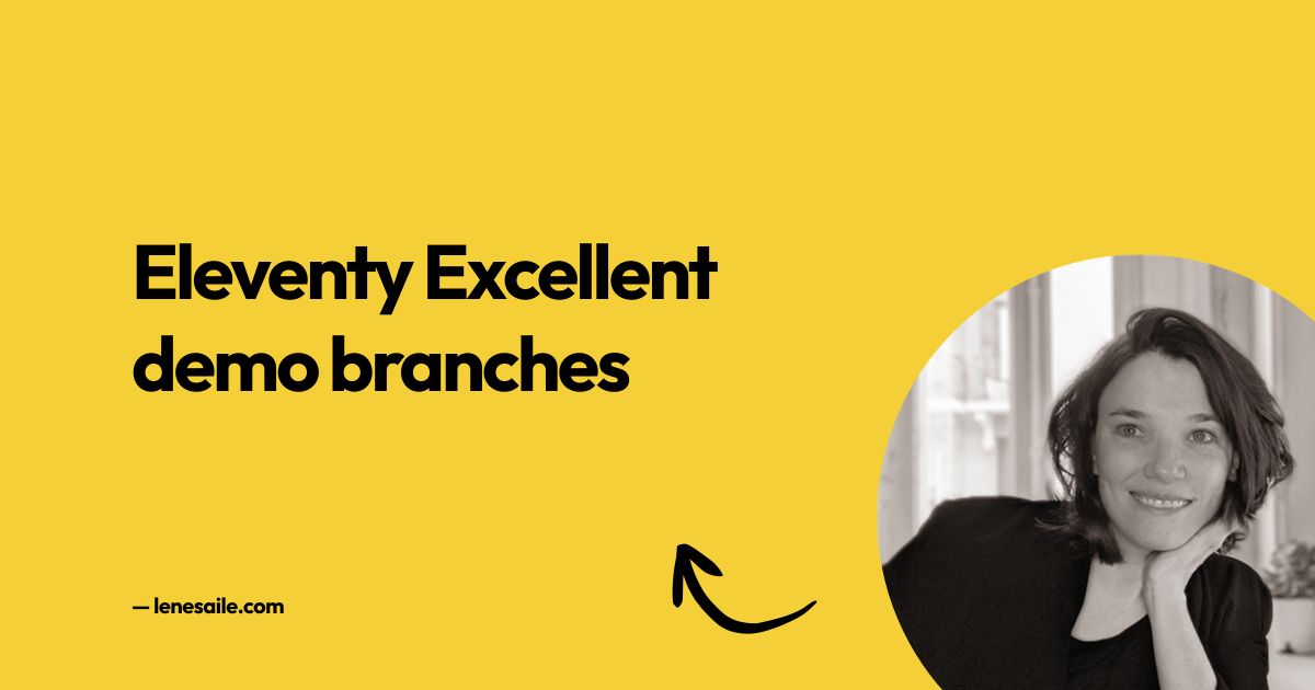 Eleventy Excellent demo branches