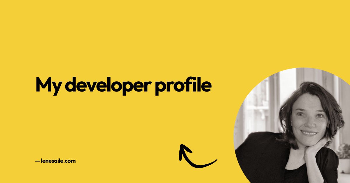 My developer profile